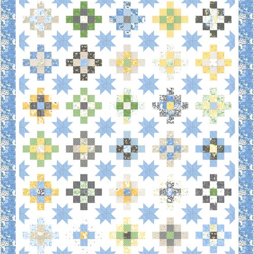 Spring Brook Patchy Star Quilt Kit by Corey Yoder Moda - Etsy