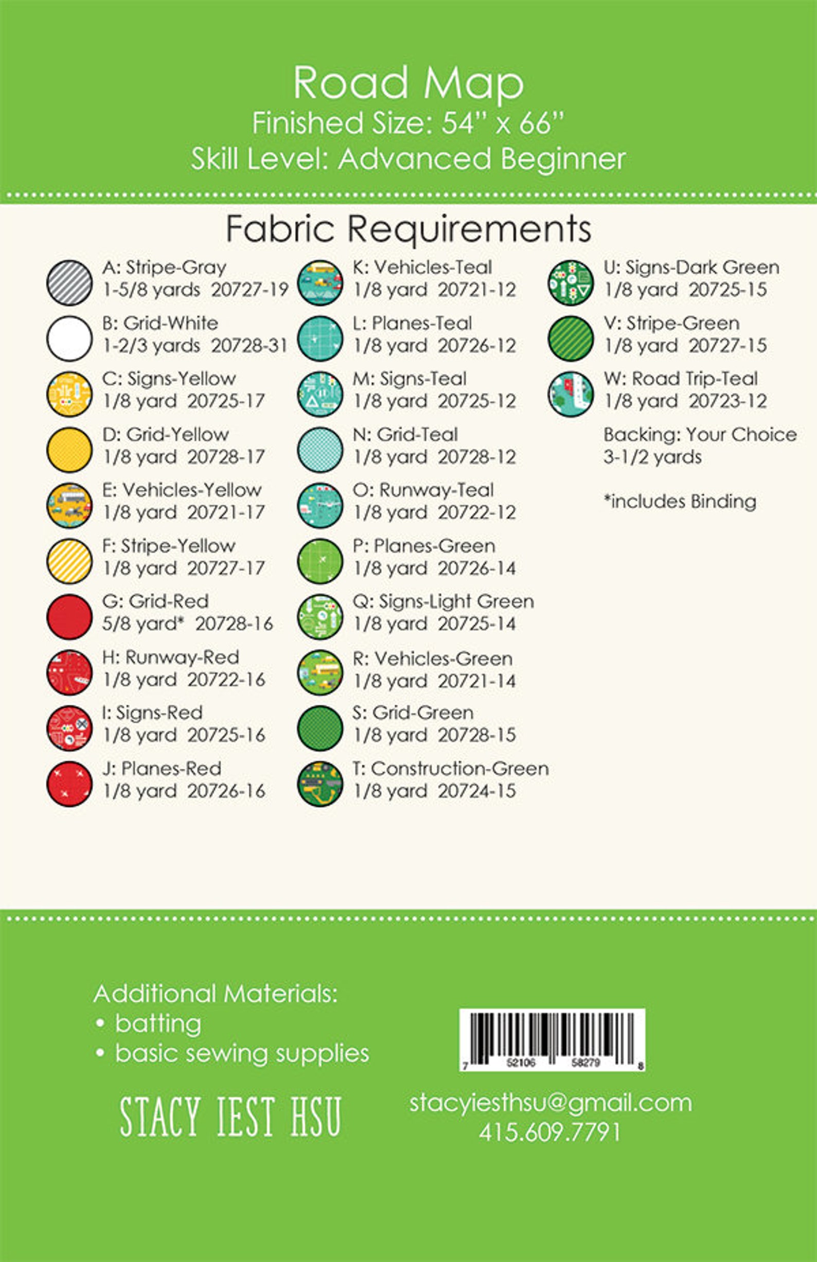 On the Go Road Map Pattern by Stacy Lest Hsu Moda | Etsy