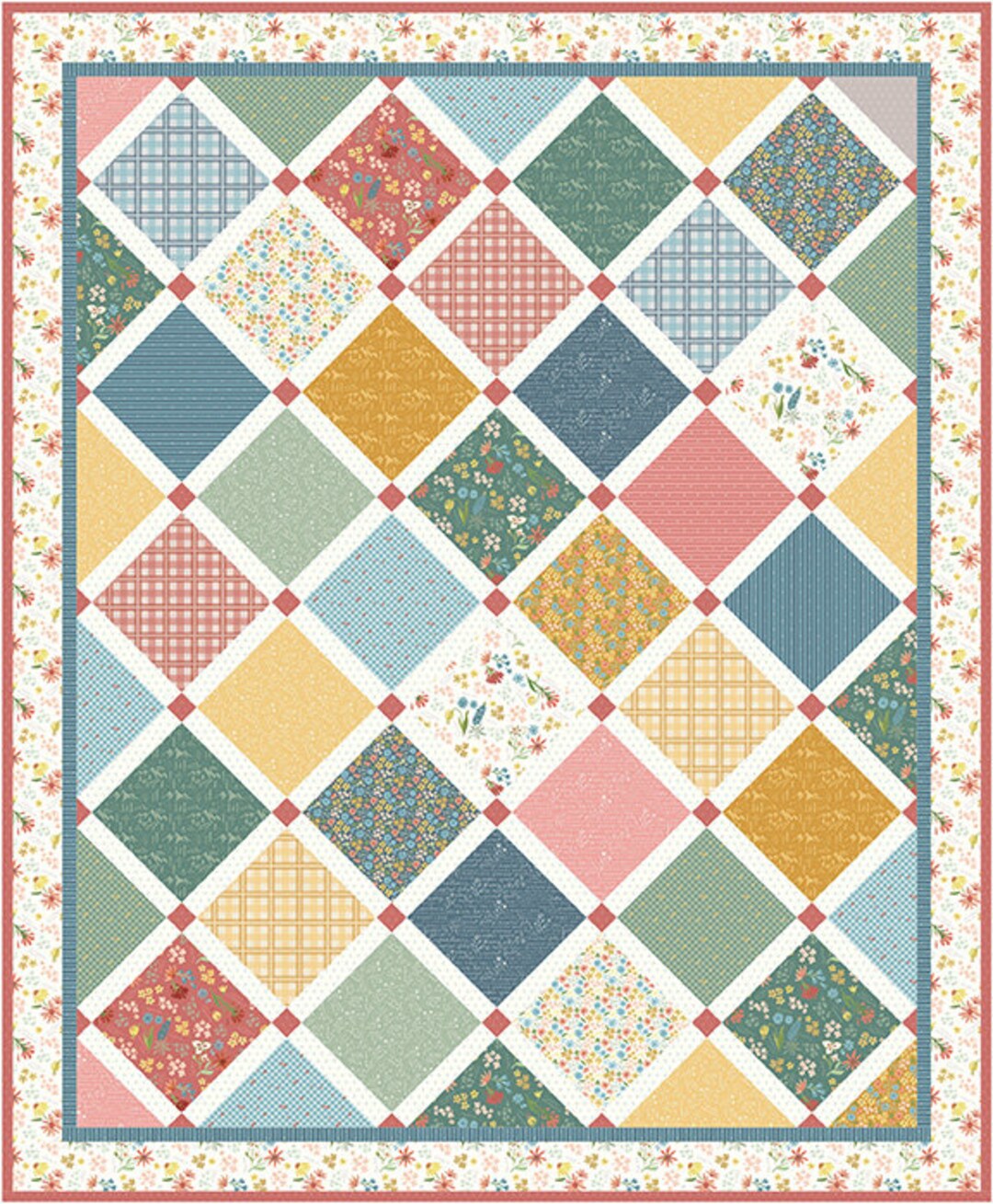 Lattice Quilt Kit Using Albion by Amy Smart for Riley Blake Designs 67 ...