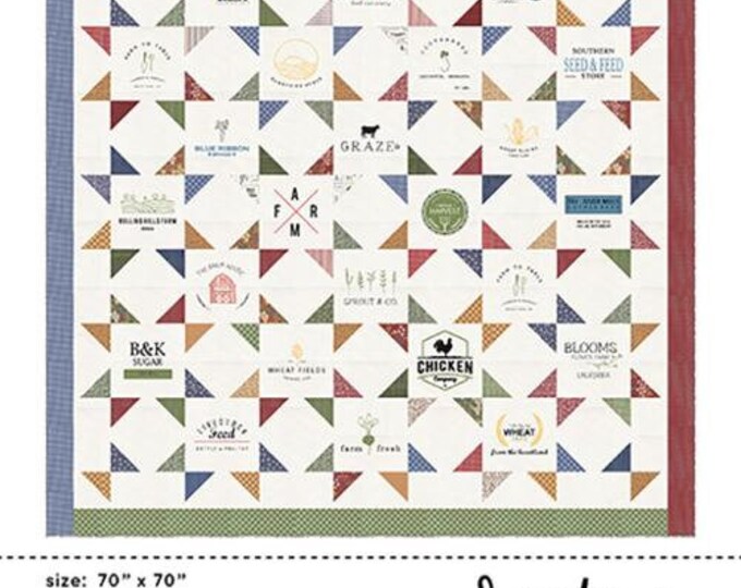 Farm Fresh Quilt Kit Using Graze by Sweetwater Moda 70 X 70 - Etsy