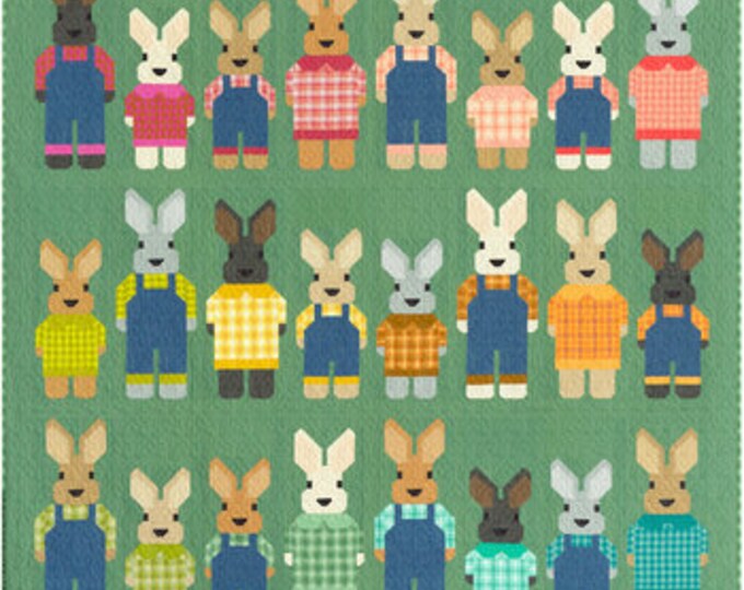 The Bunny Bunch Quilt Kit by Elizabeth Hartman Robert Kaufman 73 X 75 ...