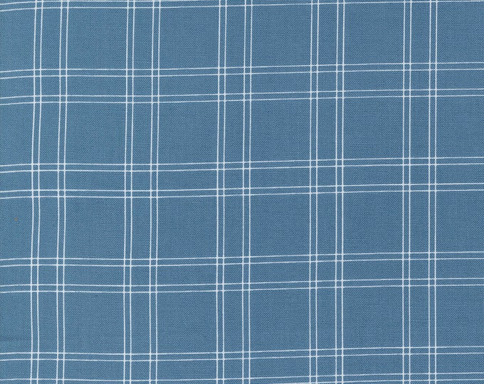 Shoreline Plaid Medium Blue 55302 13 by Camille Roskelley - Moda - 1/2 ...