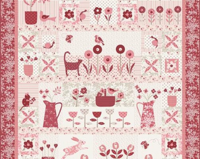 Flower Farm Quilt Kit by Bunny Hill Designs - Boxed Kit or Shop Cut- 58 ...