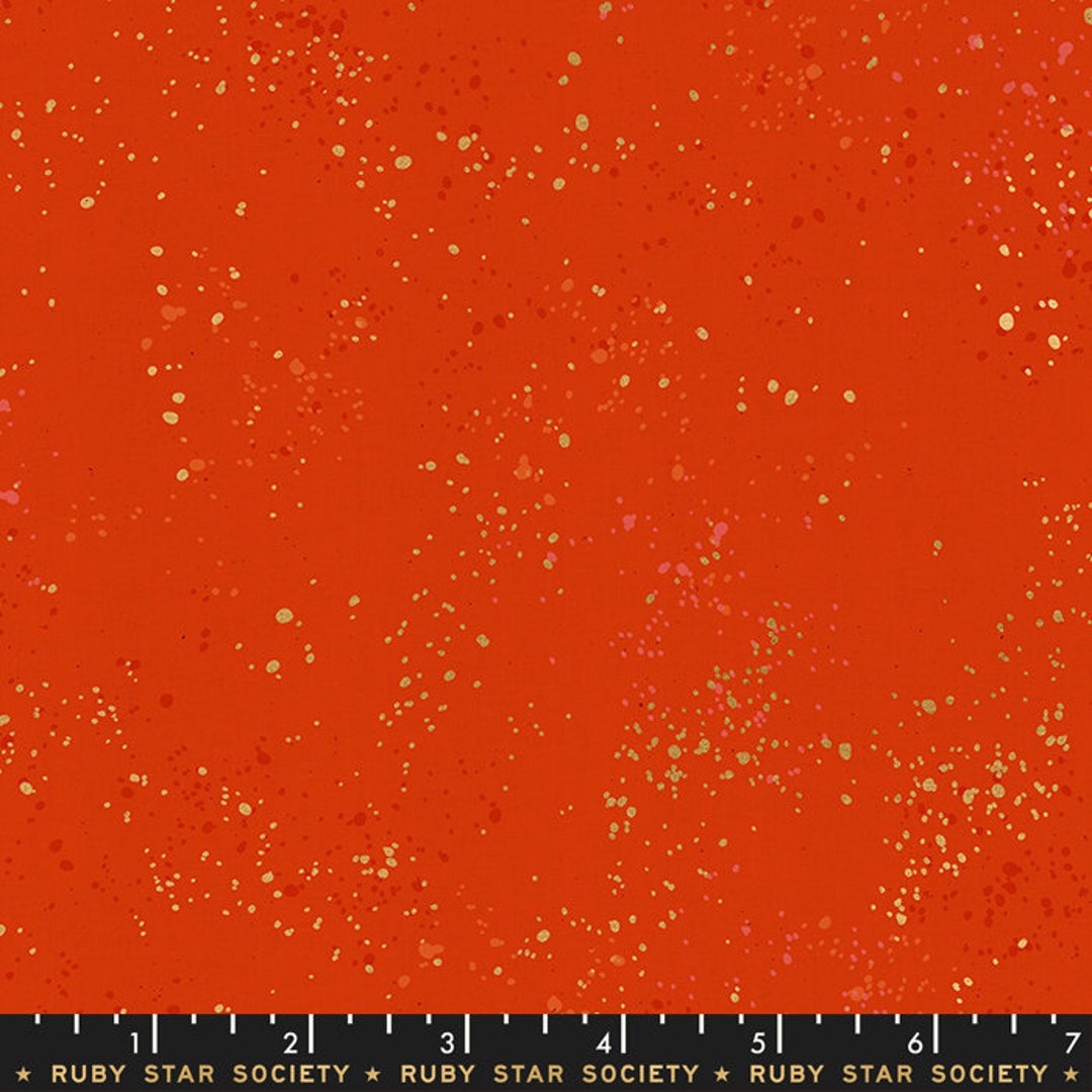 Speckled Metallic Warm Red RS5027 35M by Ruby Star Society - Moda ...