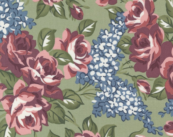 Sunnyside Rosy Moss 55280 16 by Camille Roskelley- Moda- 1 Yard - Etsy
