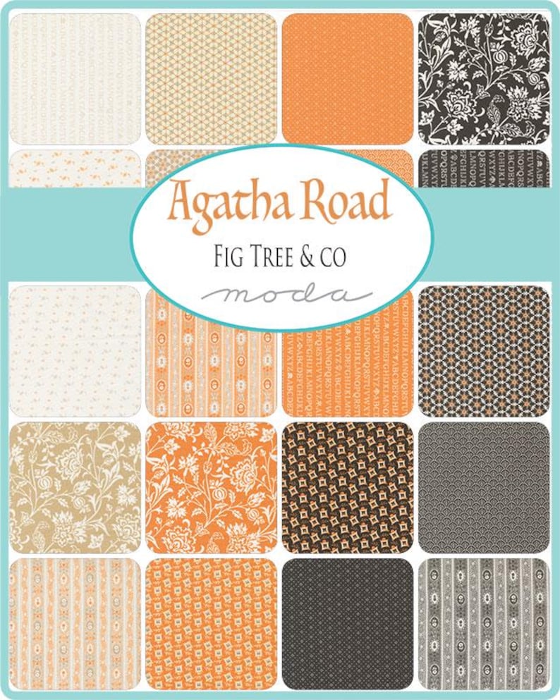 Agatha Road Tiny Pumpkins Pumpkin 35416 12 by Fig Tree- Moda-1/2 Yard ...