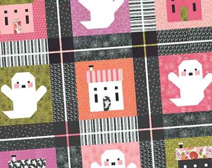Ghost Town Quilt Kit in Hey Boo Fabrics by Lella Boutique - Moda - 76 1 ...