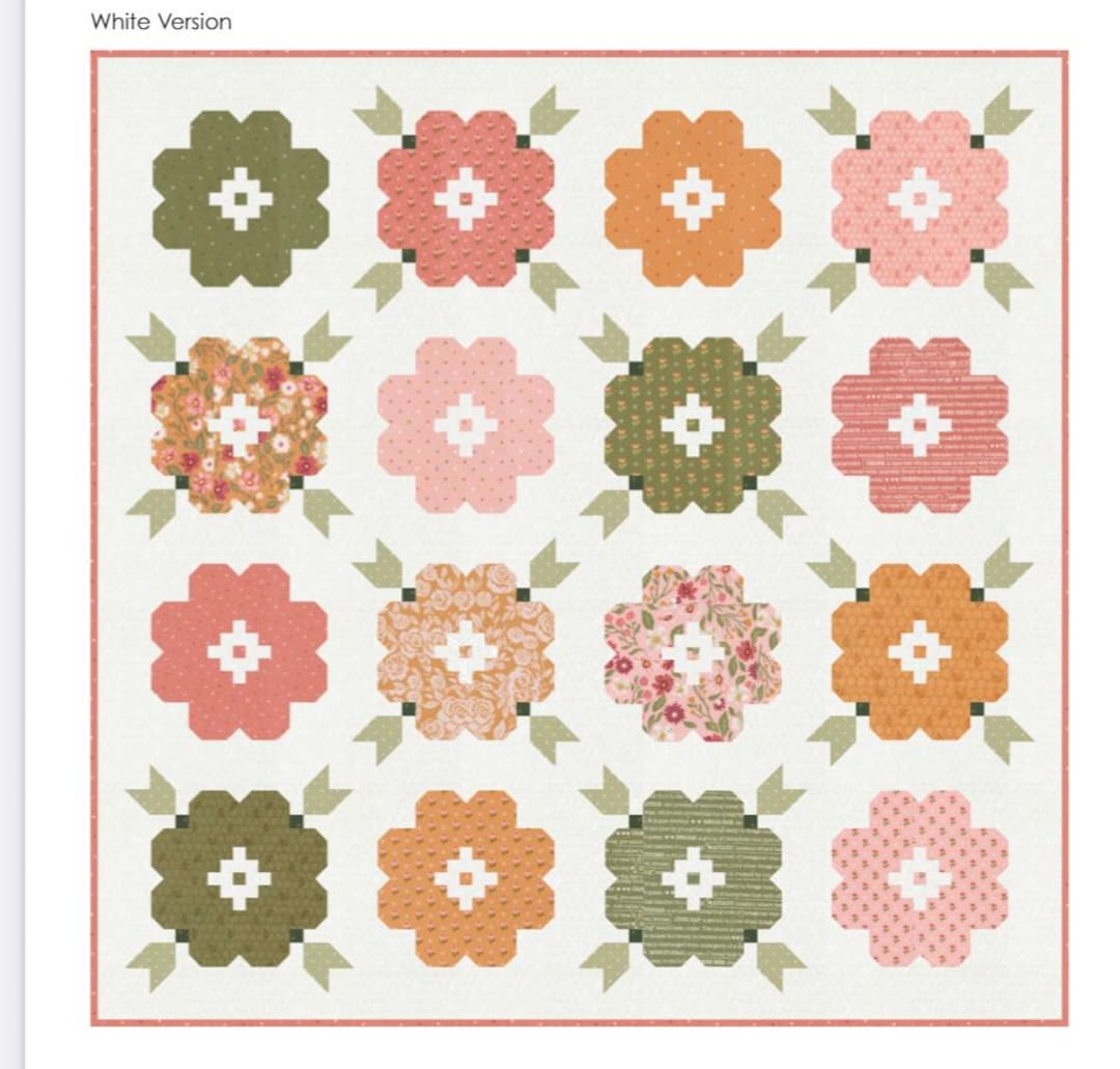 Vintage Blooms Quilt Kit Using Wild Honey by Lella Boutique- Moda- 76 1 ...