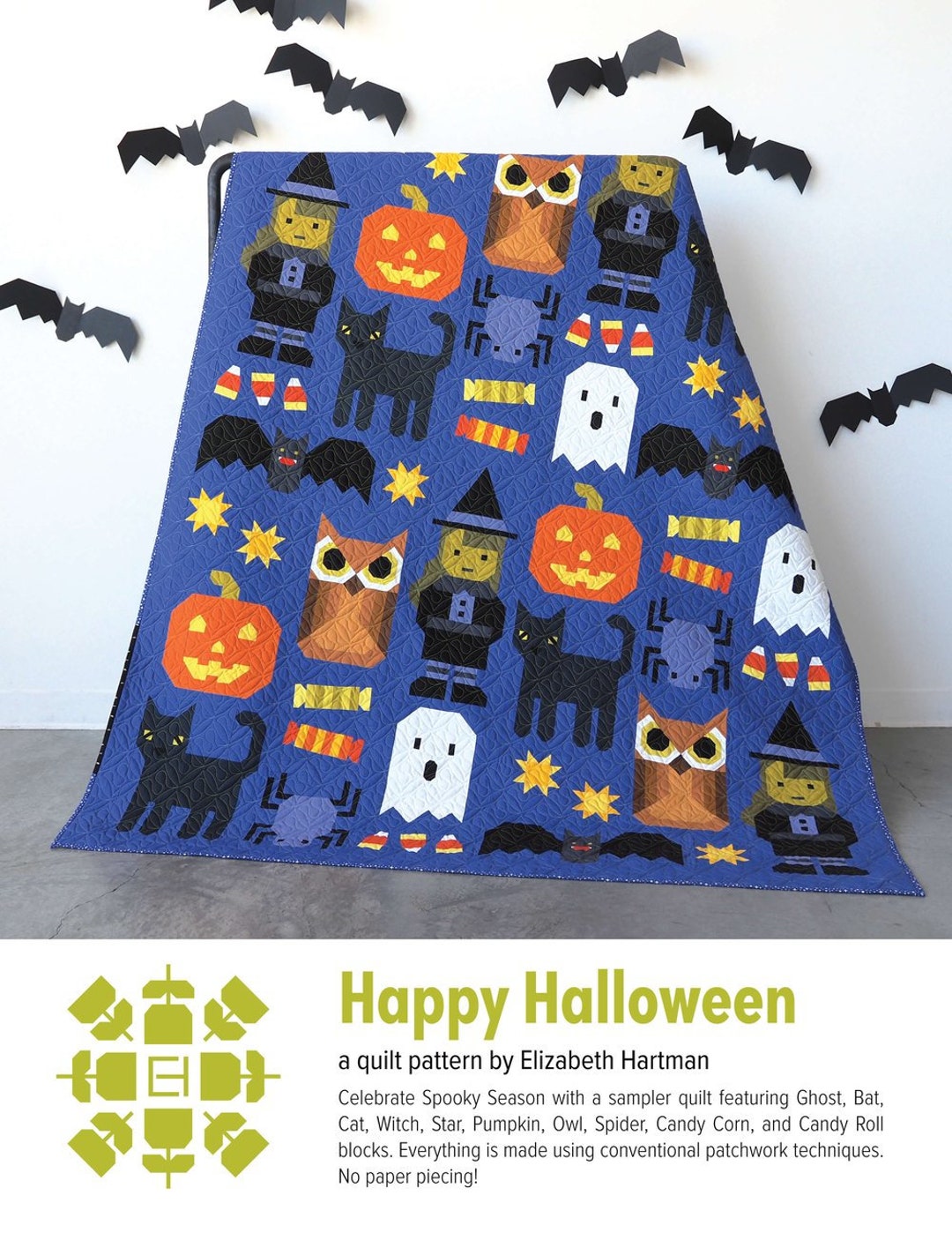 Happy Halloween Quilt Kit by Elizabeth Hartman- 70 X 86" - Etsy