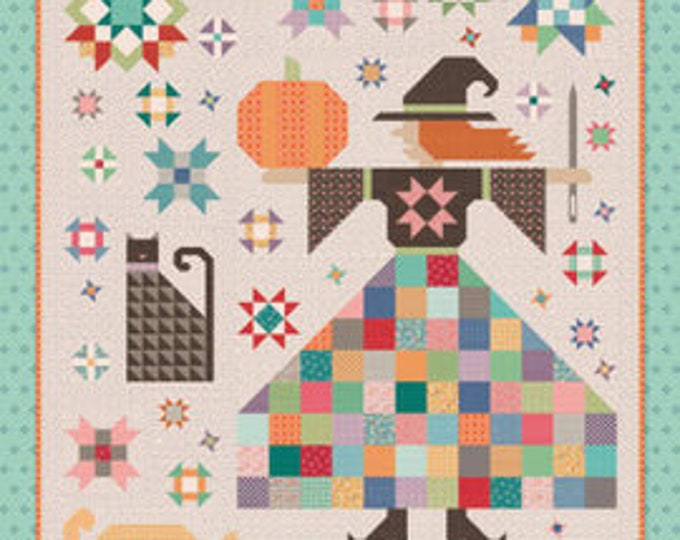 Quilted Witch Quilt Kit Featuring Bee Dots by Lori Holt- 76.5" X 89.5 ...
