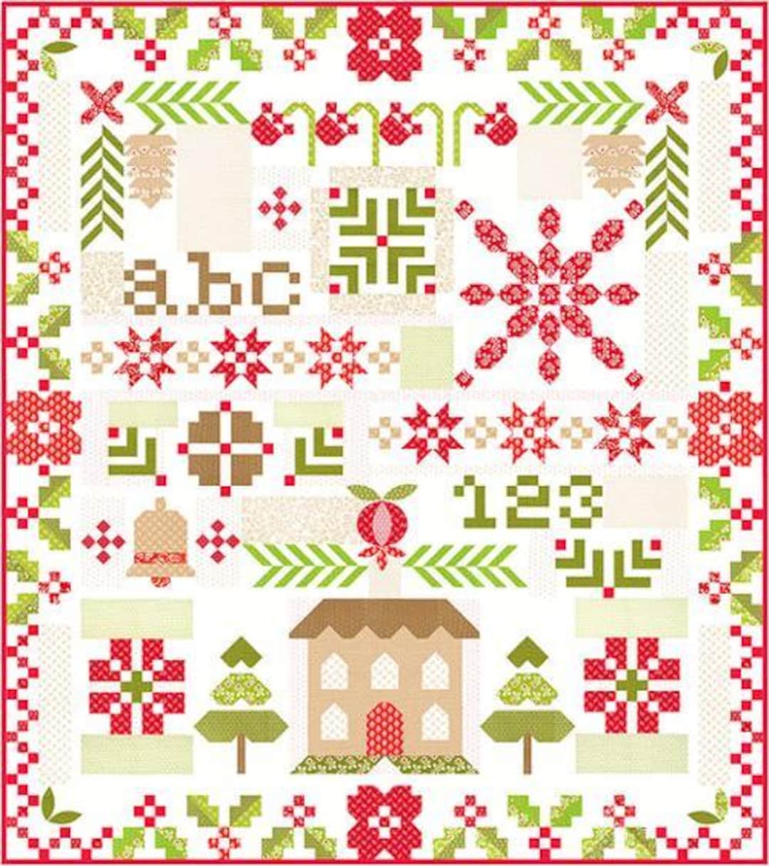 Twas the Night Before Christmas Block of the Month Quilt Kit Using Buon ...