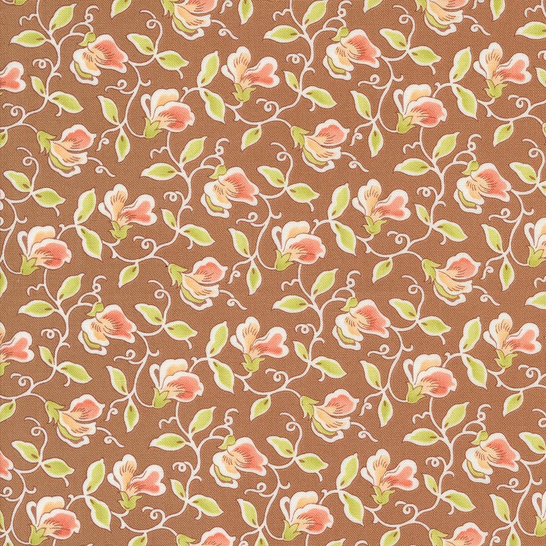 Portofino Sweet Pea Sienna 35392 22 by Fig Tree- Moda- 1/2 Yard - Etsy