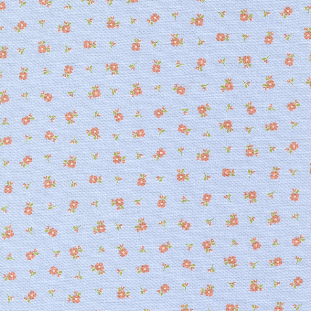 Peachy Keen Pixie Ditsy Light Blue 29175 14 by Corey Yoder- Moda- 1 ...