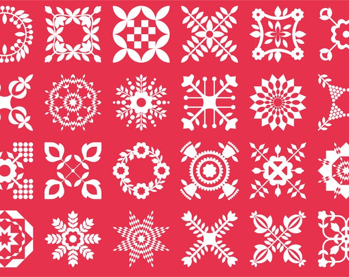 Beautiful Day Quilt Panel Scarlet 29130 32 by Corey Yoder- Moda- 36" X ...