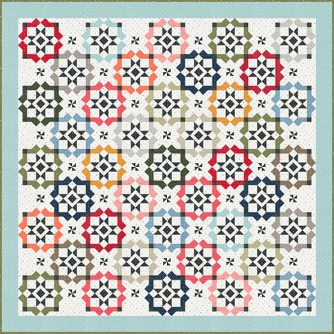 Glam Squad Quilt Kit in Magic Dots Fabrics by Lella Boutique - Moda- 74 ...