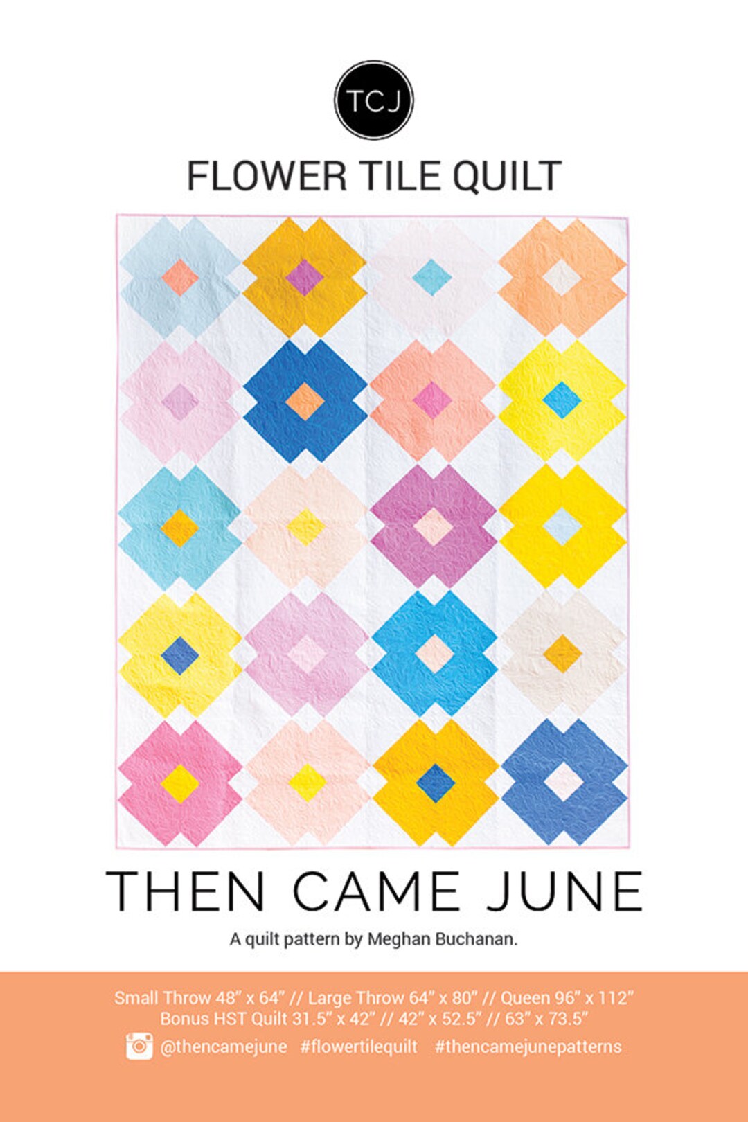 INSTOCK Flower Tiles - Then Came June Patterns- - Etsy
