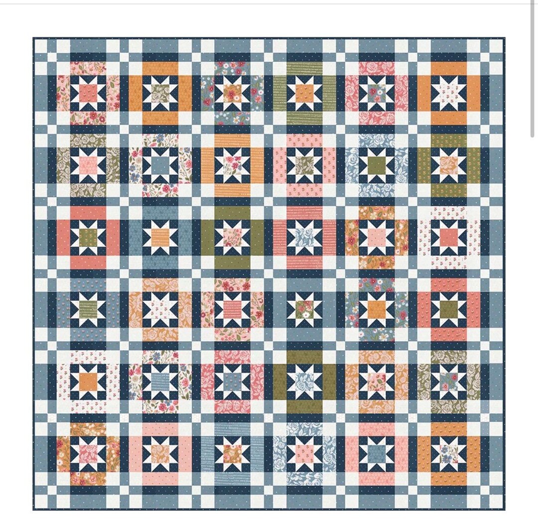 Lucky Stars Kit Using Wild Honey by Lella Boutique- 83 X 83" - Etsy