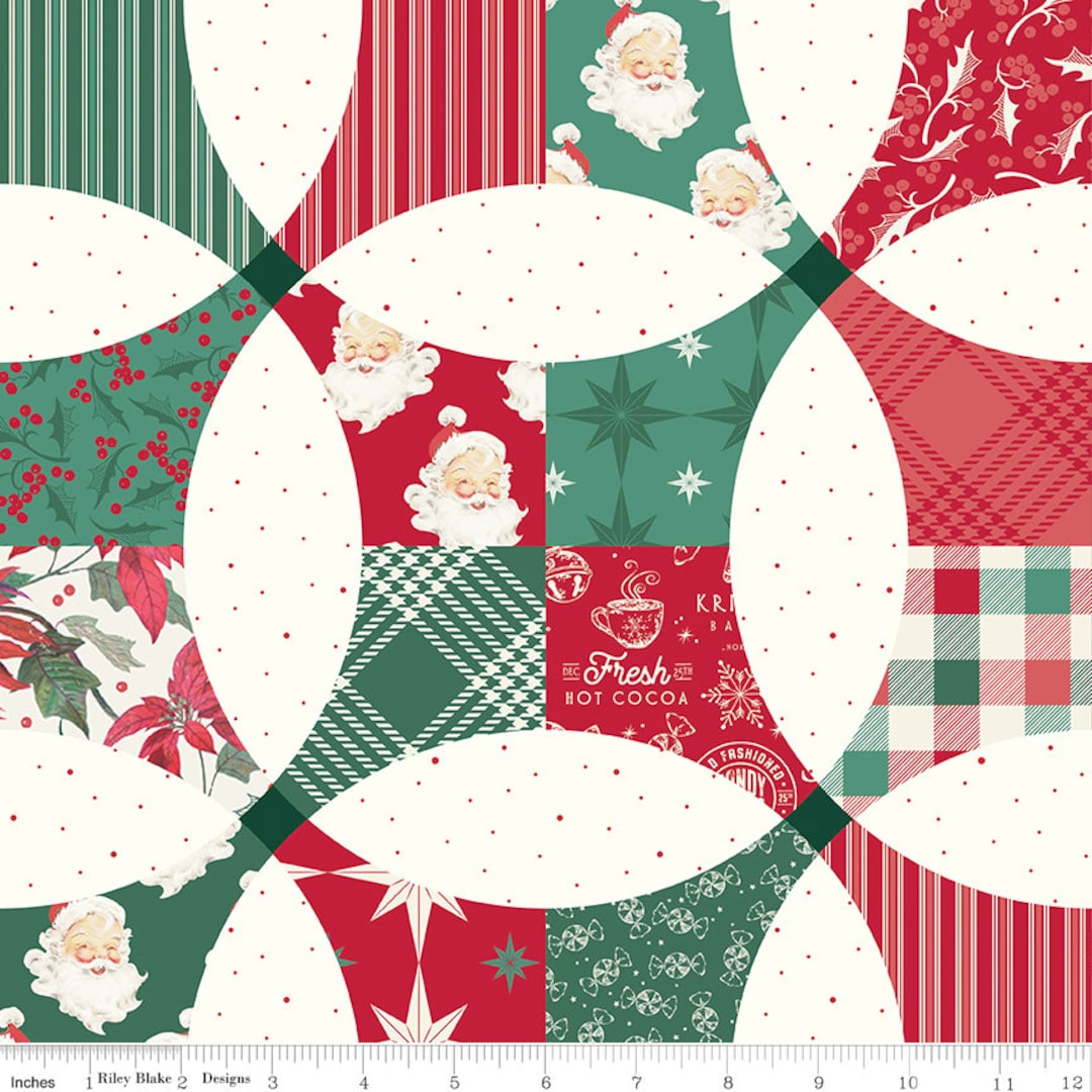 Merry Little Christmas- Christmas Petals Cheater Print C14849-MULTI by ...