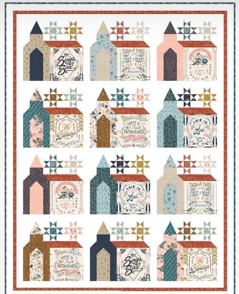 Firm Foundation Quilt Kit Pattern by Wandering Path Songbook - Etsy