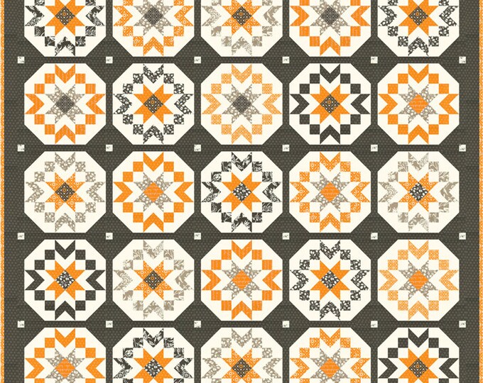 Midnight Moon Quilt Kit Charcoal Version by Fig Tree Moda - Etsy