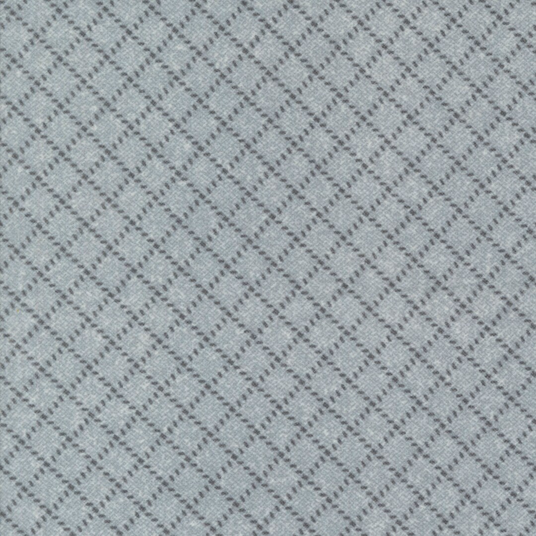 Farmhouse Flannels III Diamond Grid Pewter 49271 14F by Primitive ...