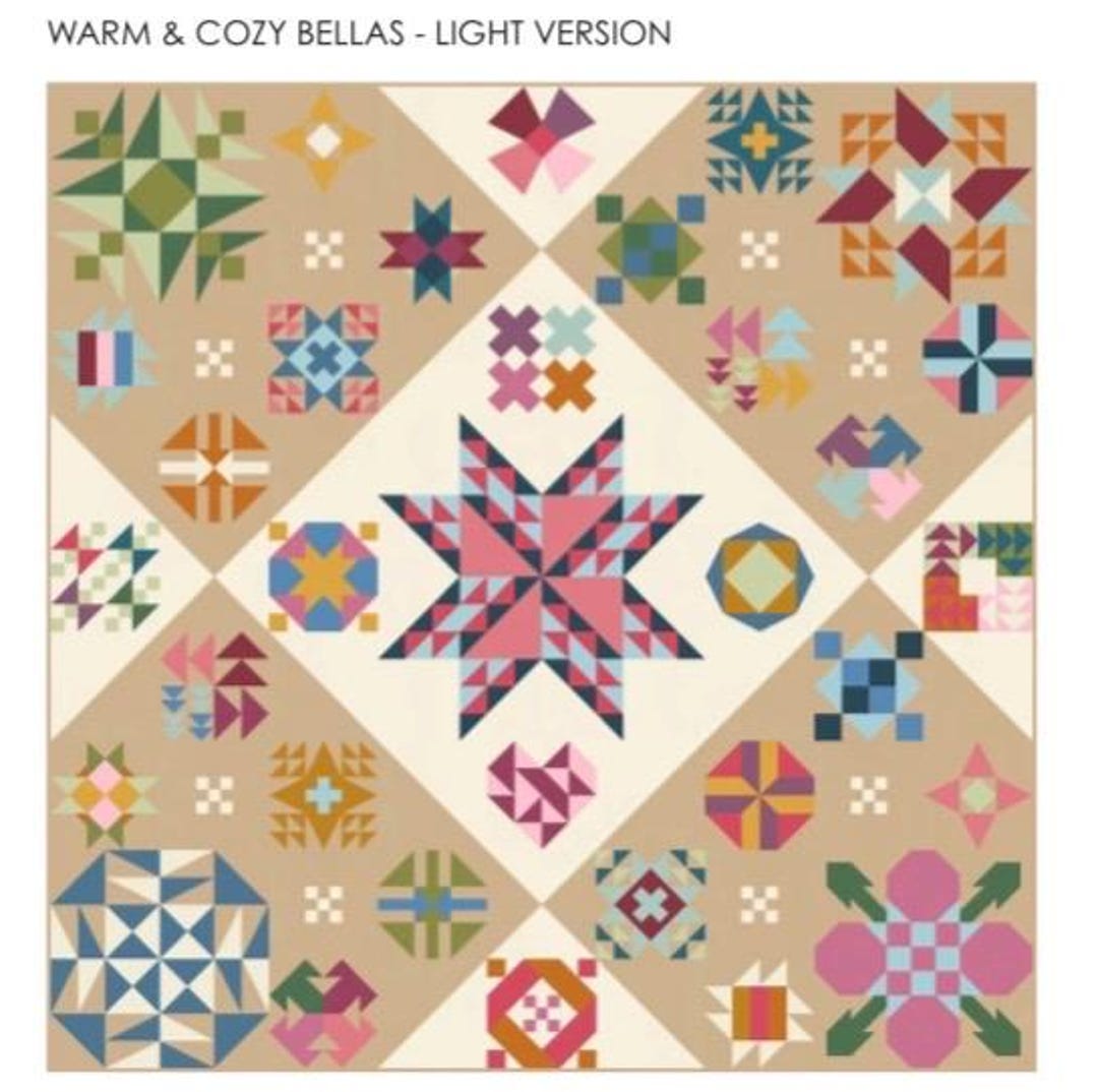 My Favorite Color is Moda QUILT KIT- Warm and Cozy Bellas Colorway ...