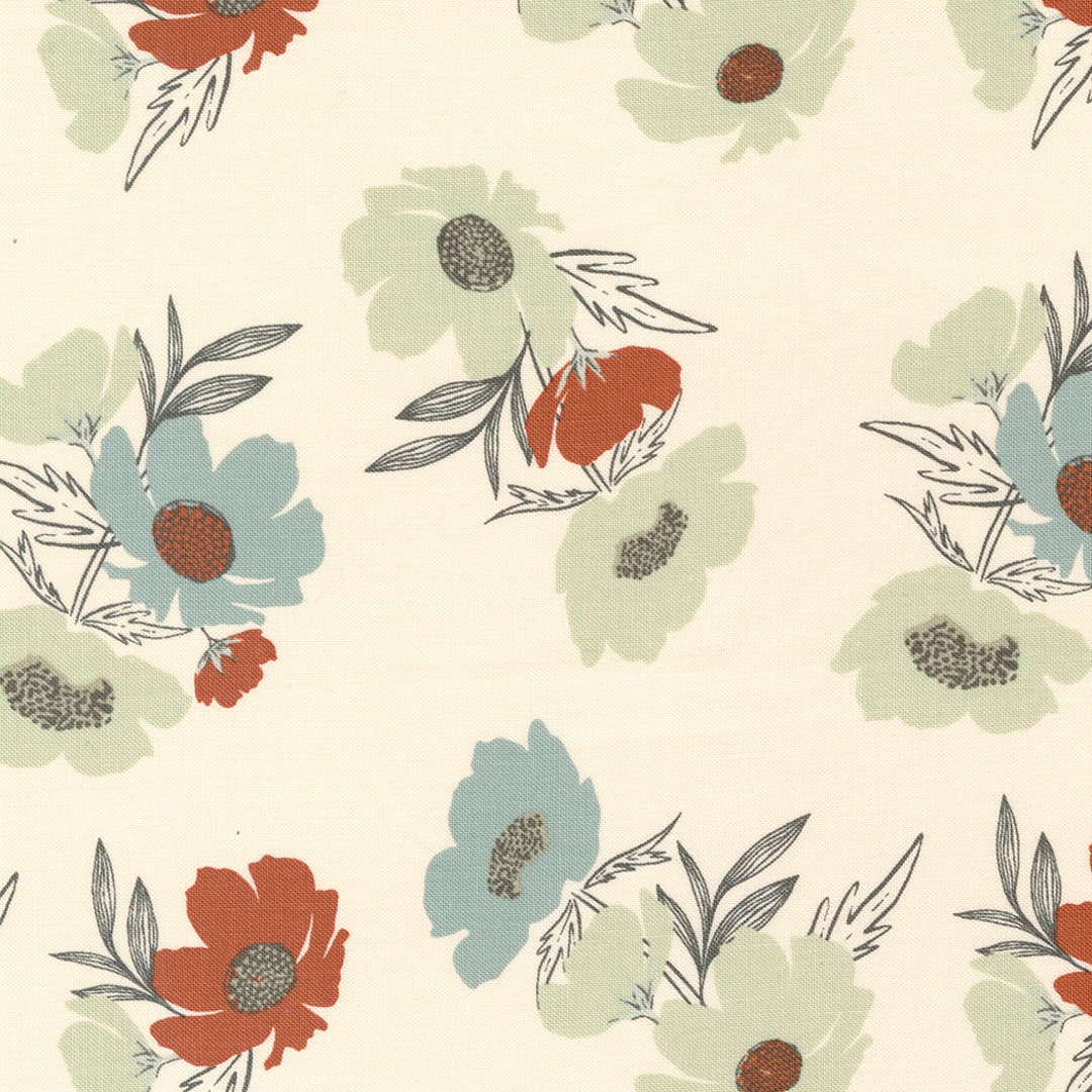 Woodland Wildflowers Bold Bloom Cream 45582 11 by Fancy That Design ...