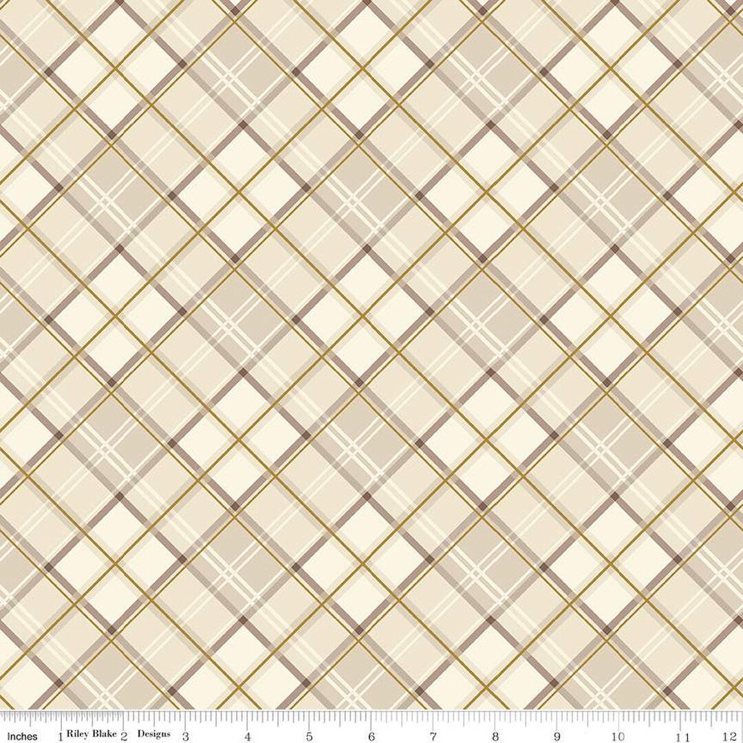 Shades of Autumn Plaid C13476-CREAM SPARKLE -riley Blake Designs- - Etsy