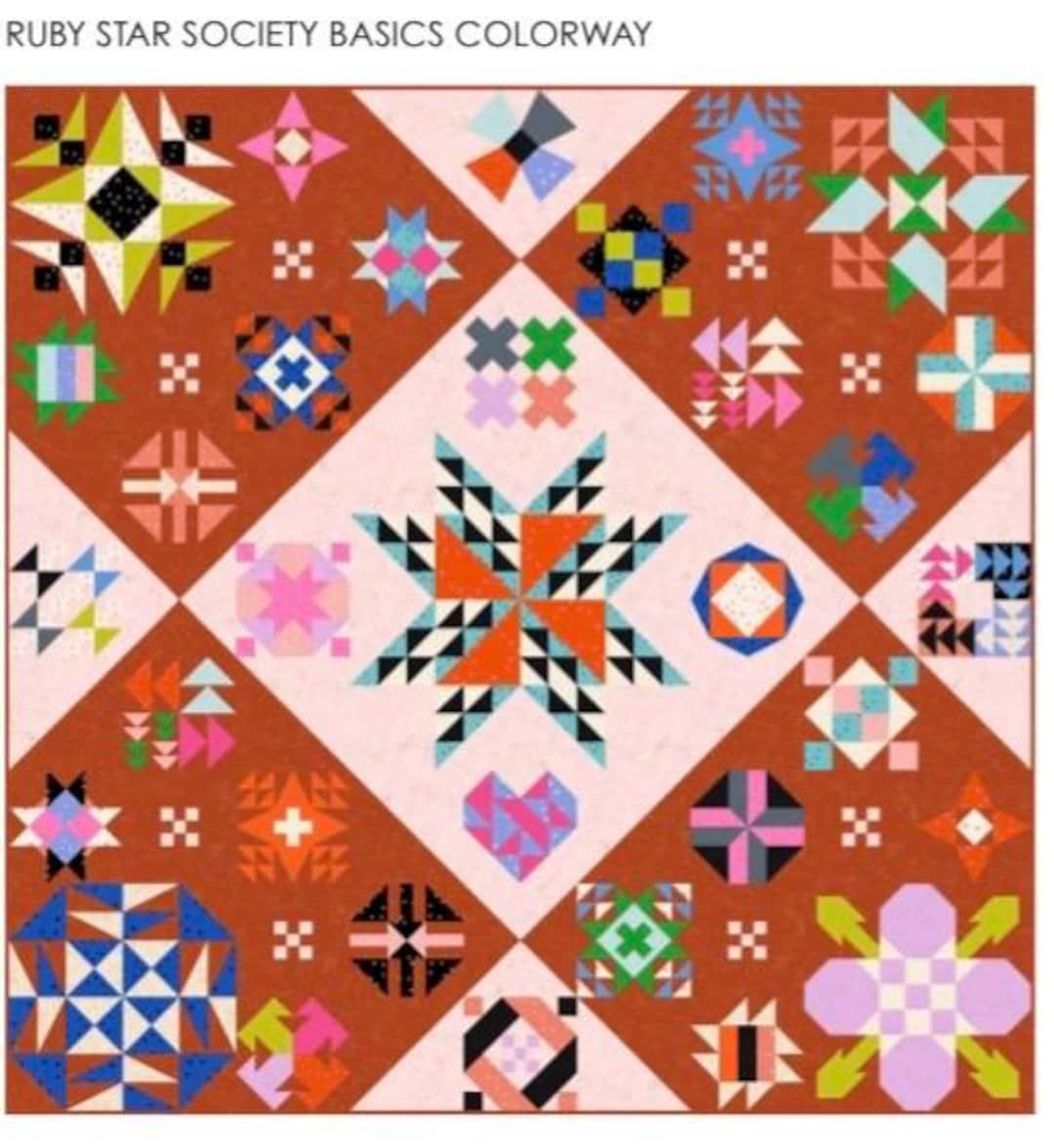 My Favorite Color is Moda QUILT KIT- Ruby Star Society Basics Colorway ...