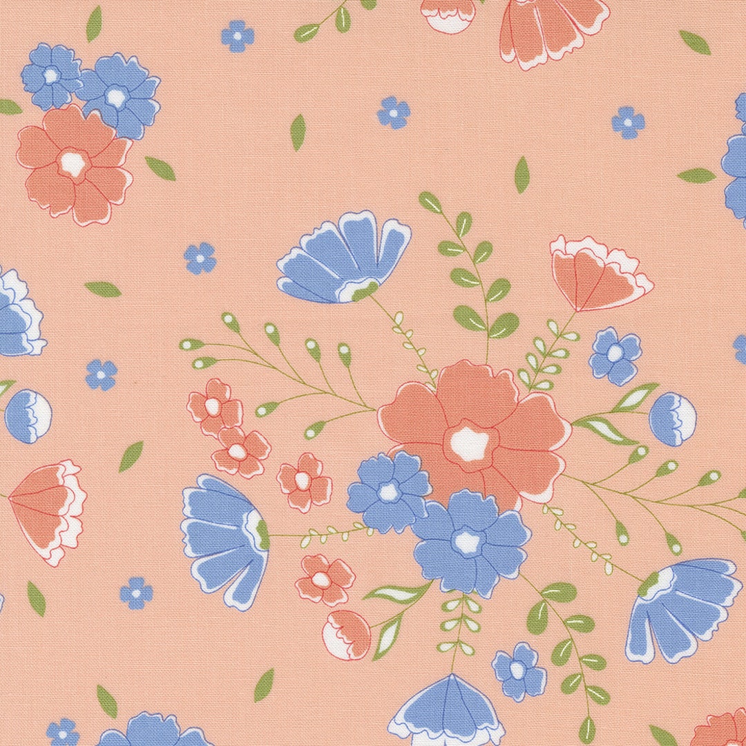 Peachy Keen Moonlit Meadow Bubble Gum 29170 17 by Corey Yoder- Moda- 1 ...