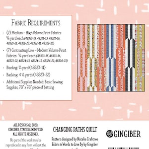 Changing Paths Quilt Pattern by Gingiber- Moda - Etsy