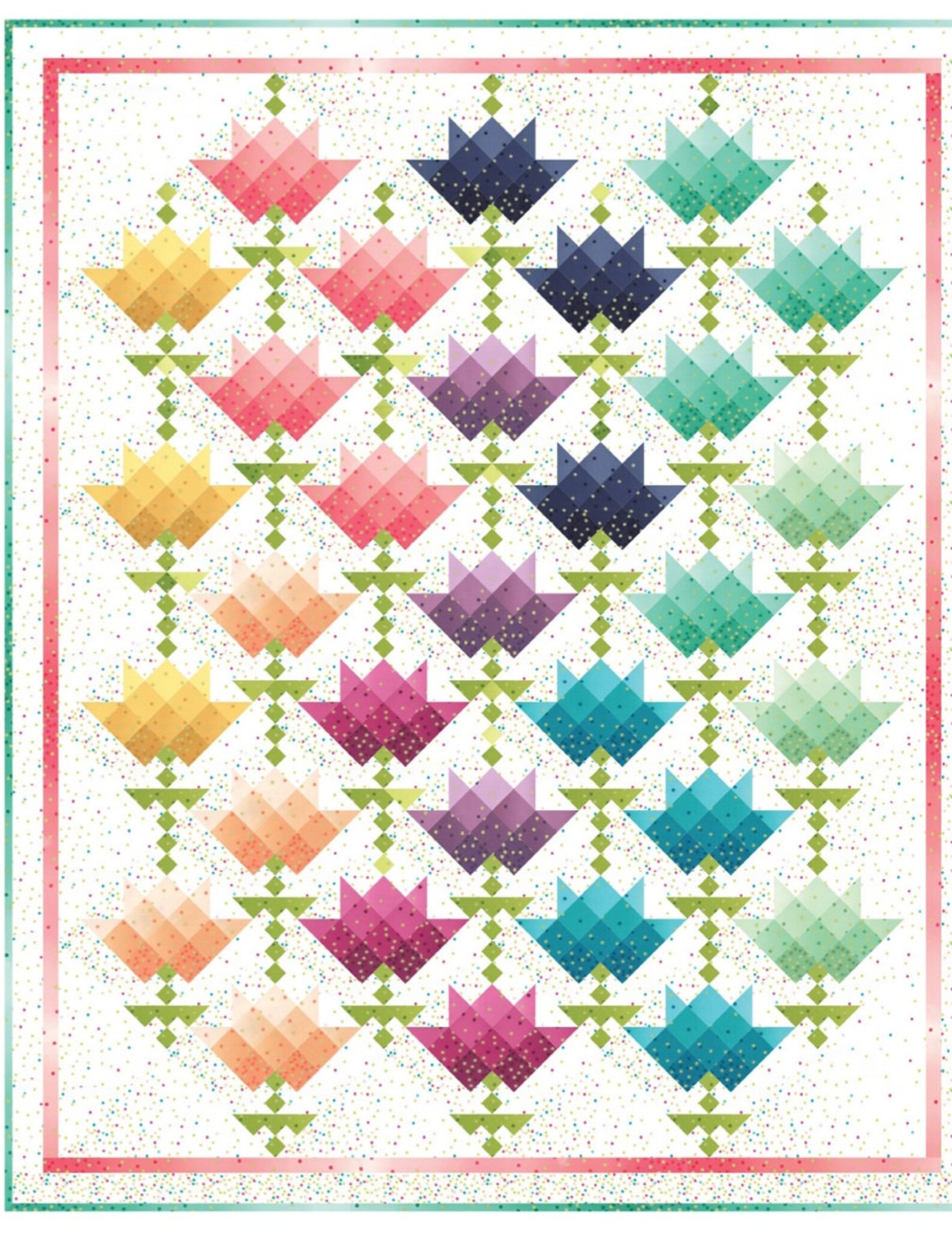 Ombre' Flower Bouquet Quilt Kit- 62X76 - Etsy
