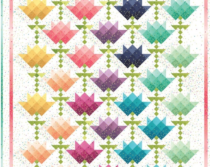 Ombre' Flower Bouquet Quilt Kit- 62X76 - Etsy