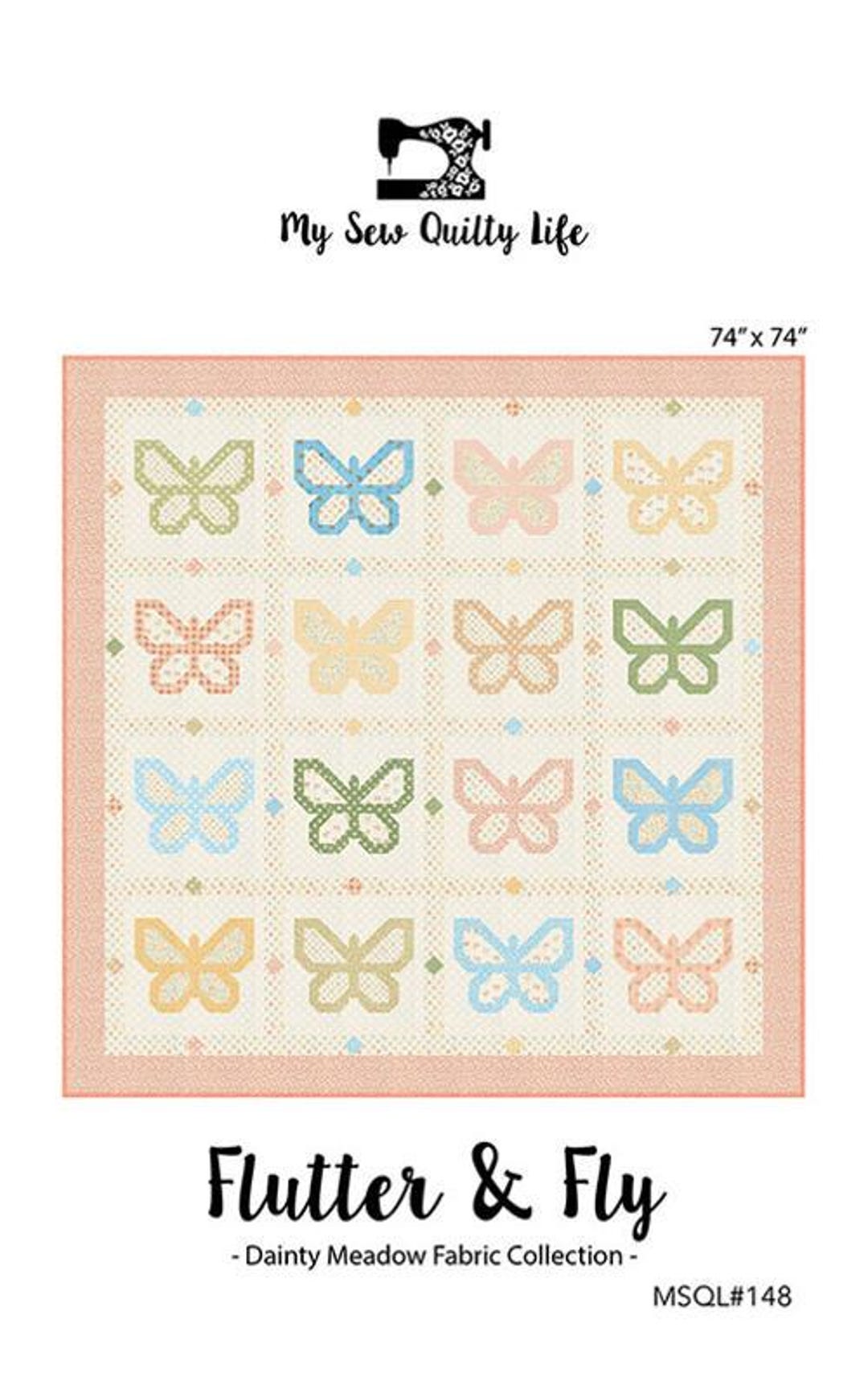 Flutter & Fly Quilt Kit Using Dainty Meadow by Heather Briggs- Moda - 74 X 74" - Etsy