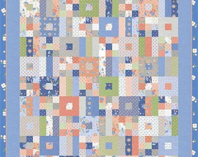Jelly Roll Patchwork Quilt Kit by Corey Yoder- Moda- 56" X 62" - Etsy