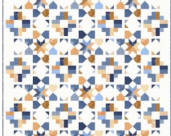 Clara Quilt Kit Using Denim and Daisies by Fig Tree and Co- Moda-60" X ...