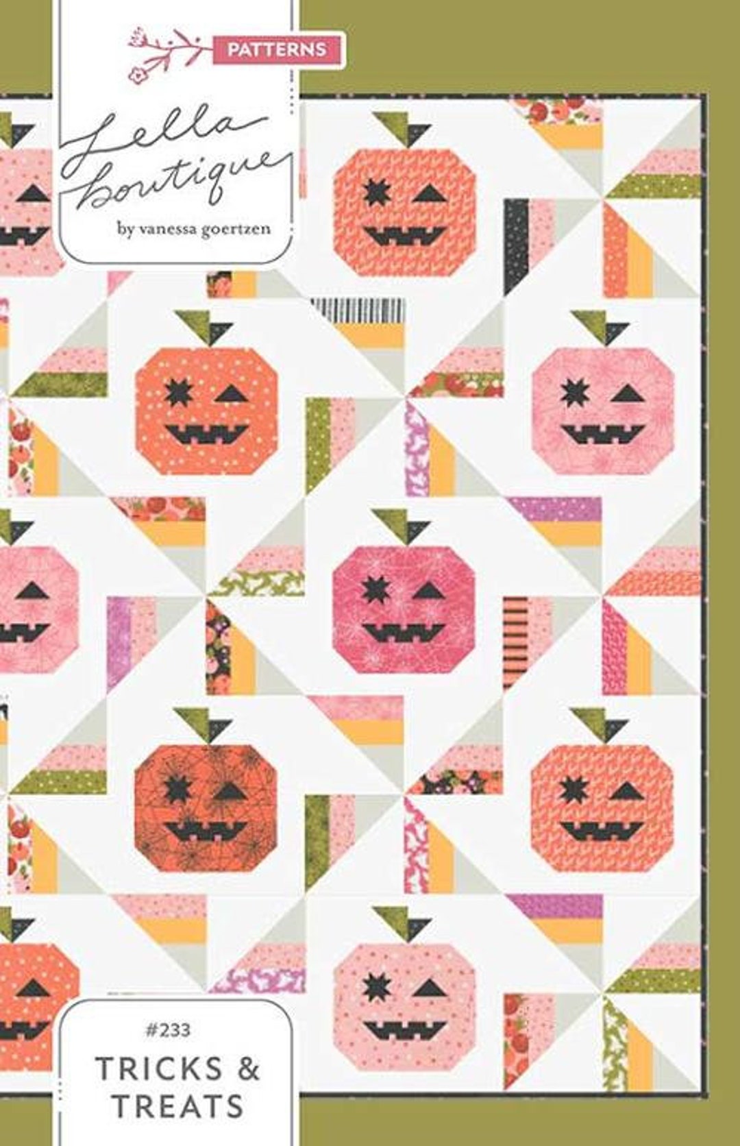 Trick & Treats Quilt Kit in Hey Boo Fabrics by Lella Boutique - Moda ...