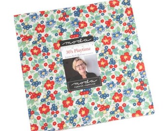 30s Playtime by Linzee Kull Mccray for Moda Baby Quilt TOP Only ...