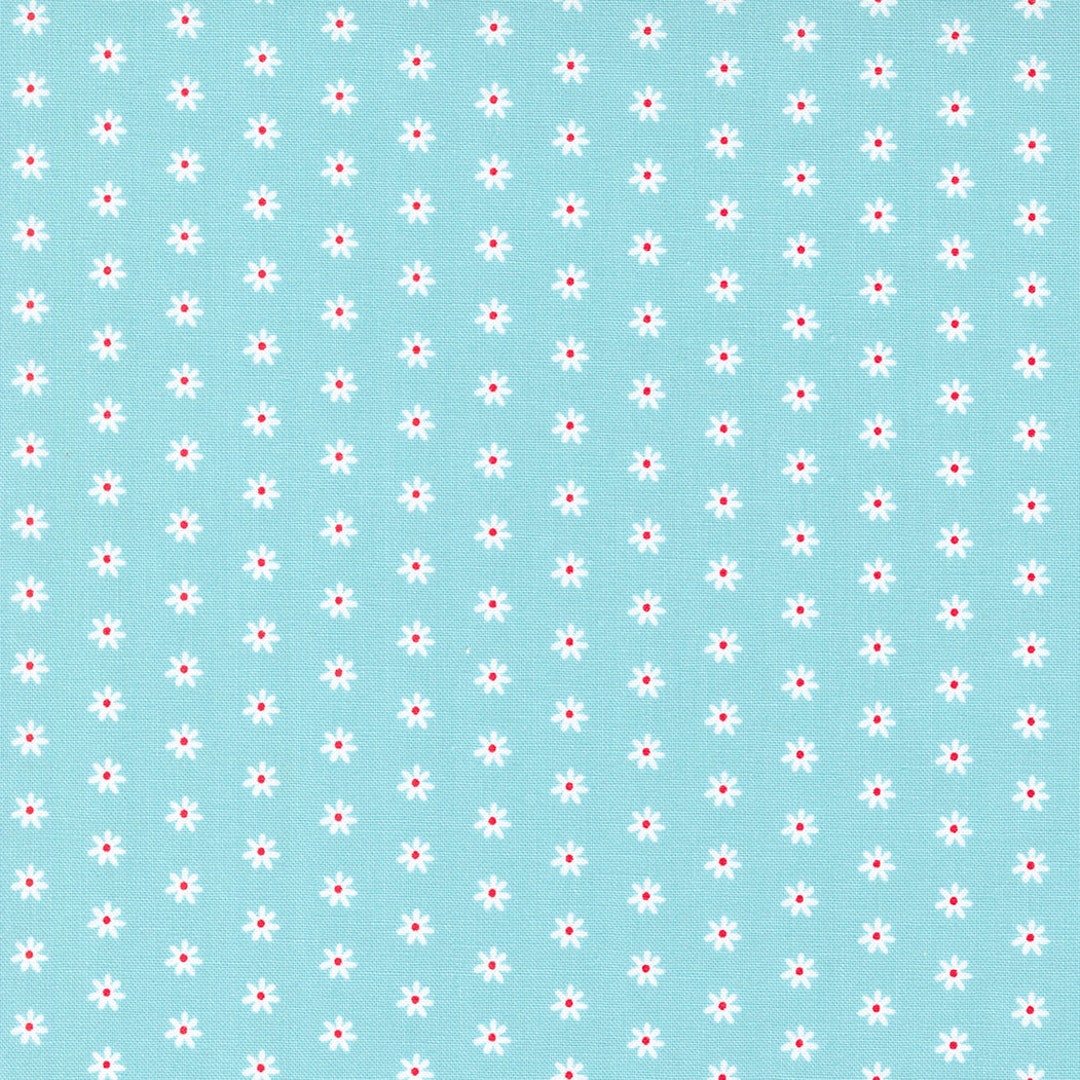 Berry Basket Daisy Dot Blue Raspberry 24153 15 by April Rosenthal-moda ...