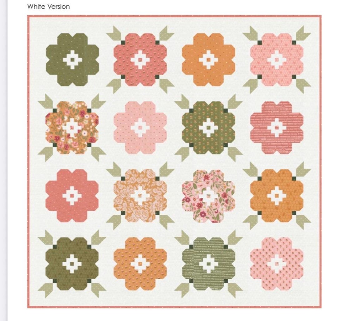 Vintage Blooms Quilt Pattern by Lella Boutique- Moda- 76 1/2" X 76 1/2 ...