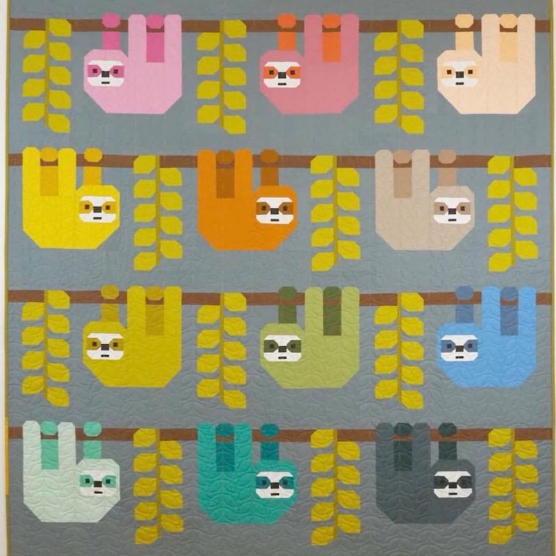 Sloth Quilt Pattern - Etsy