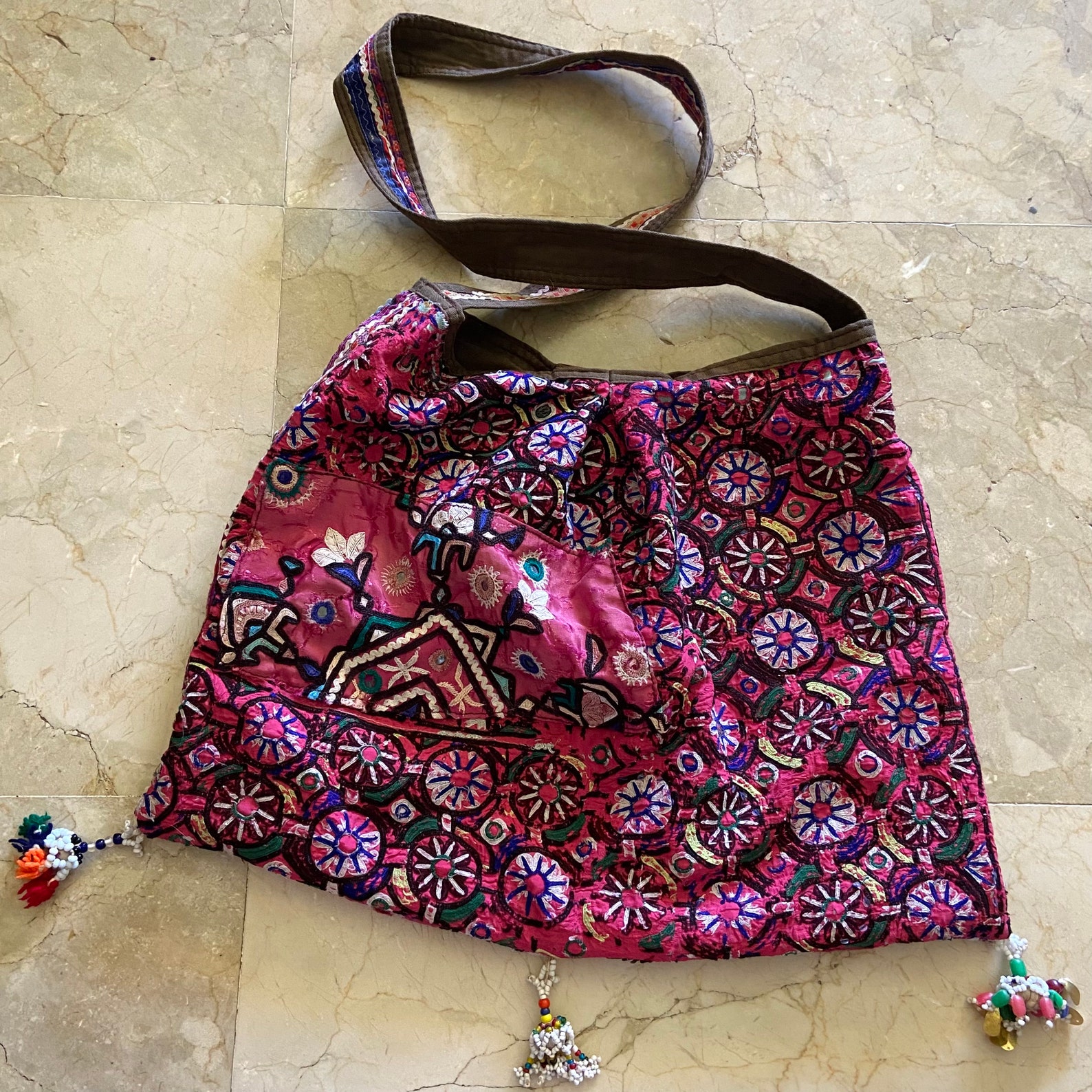 Ethno Tasche indische Tasche Textiltasche Vintage | Etsy