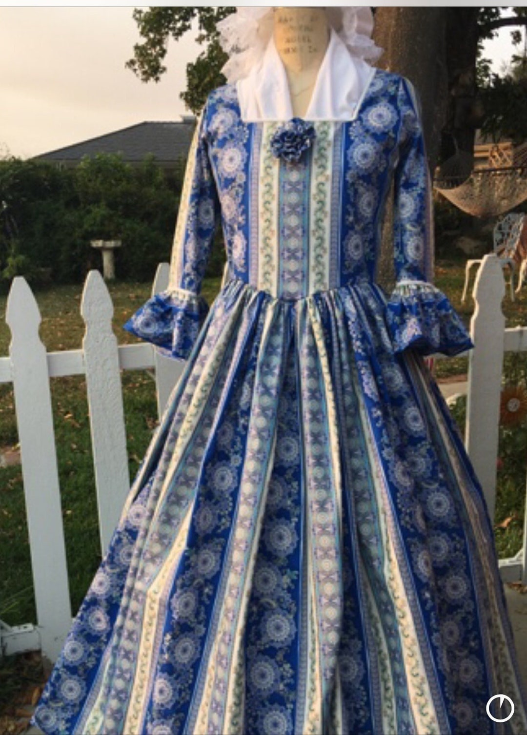 Colonial Women Dress Made to Measurement Choice of Fabric 16-2x - Etsy