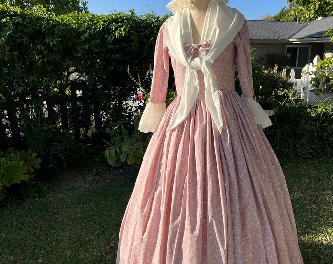 Colonial Woman Gown Dar Gown Made to Measurements Choice of Print - Etsy