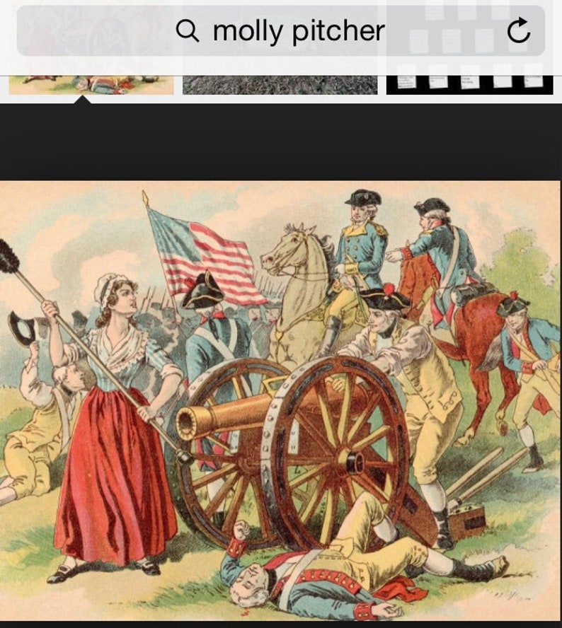 Colonial Dress: Patriotic Molly Pitcher Costume, Custom Made - Etsy