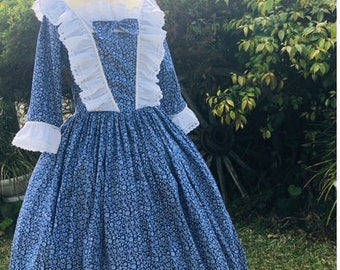 DAR 1776 Christmas colonial women dress costume pioneer dress | Etsy