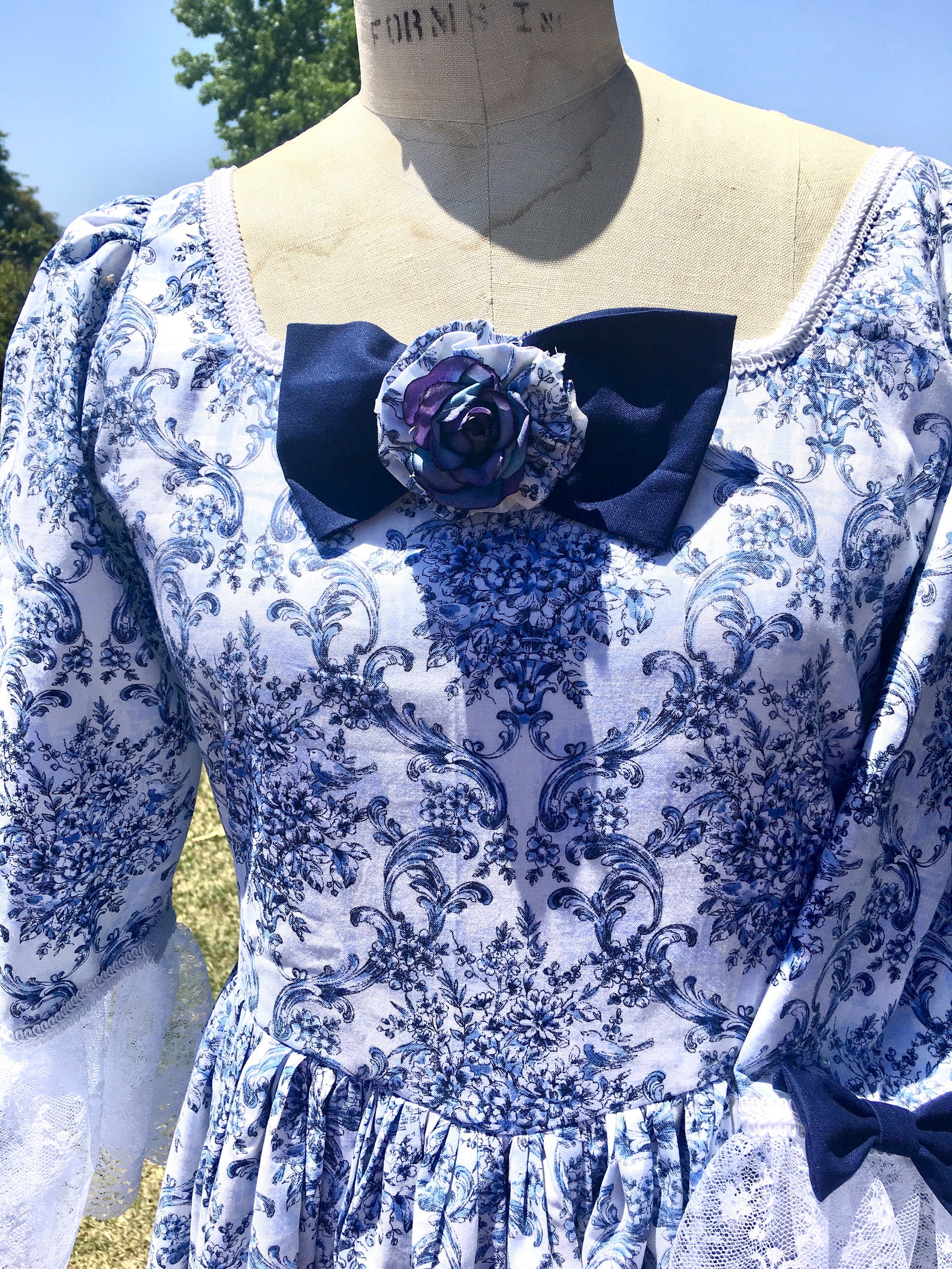 DAR Gown Revolutionary War 1776 Colonial Women Dress Made to ...