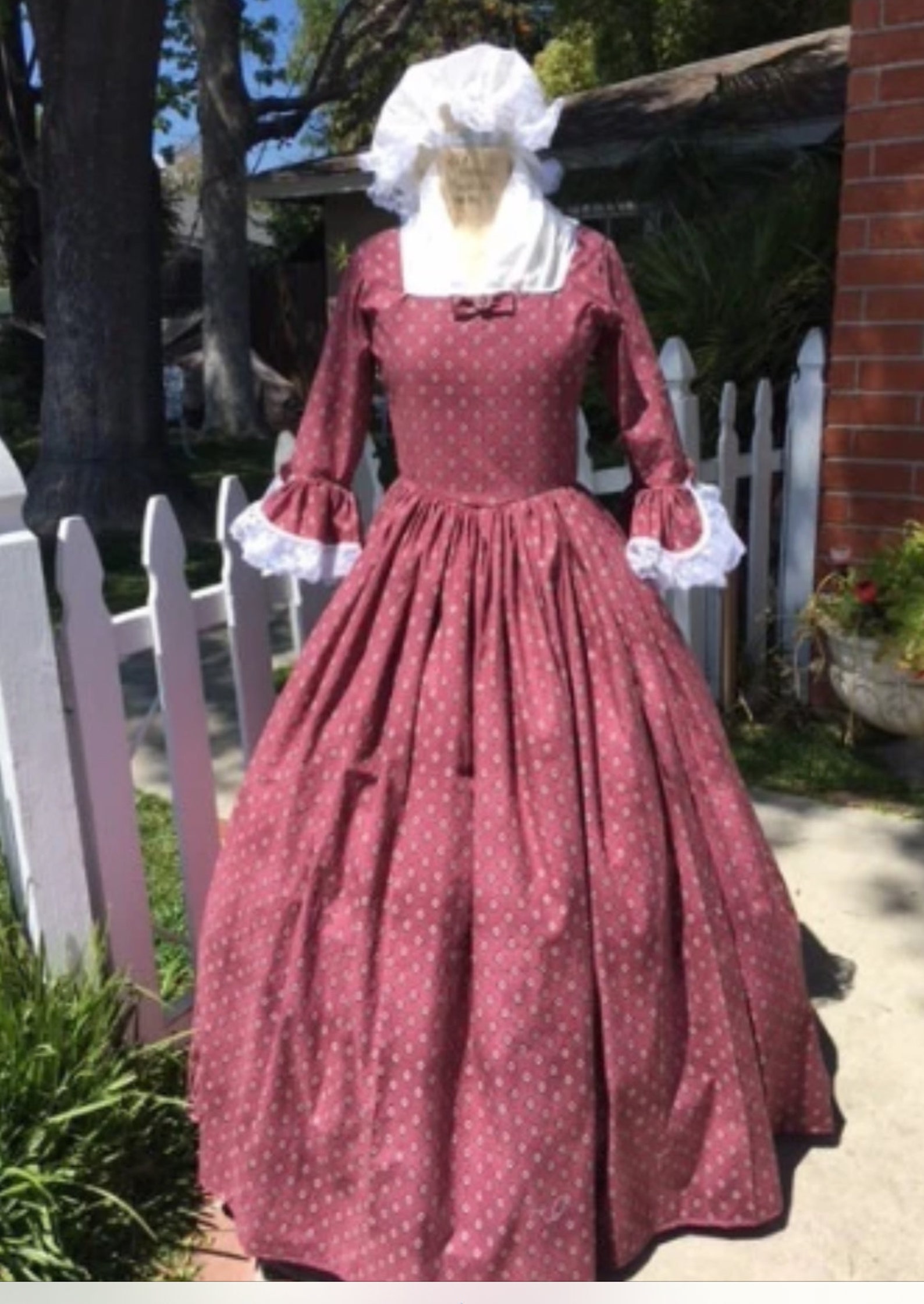 DAR GOWN Revolutionary War Colonial Women Dress 1776 Made to Your ...