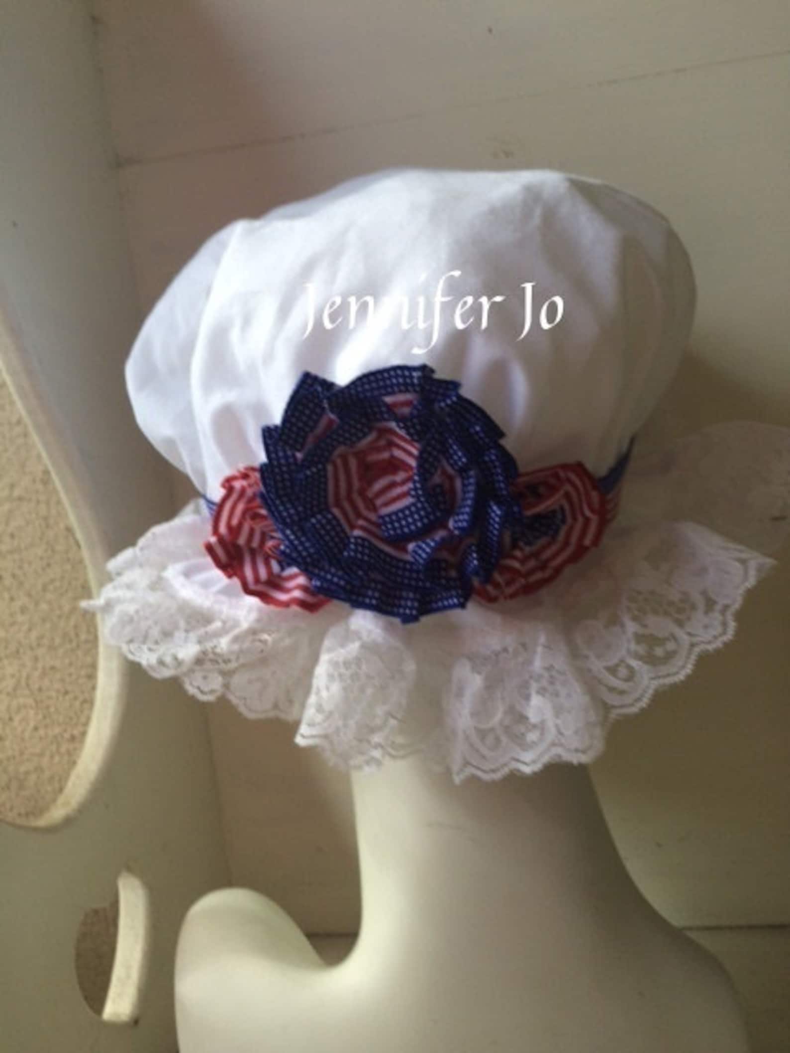 Mob Cap Colonial Hat Patrotic Hat 1776 Costume - Etsy