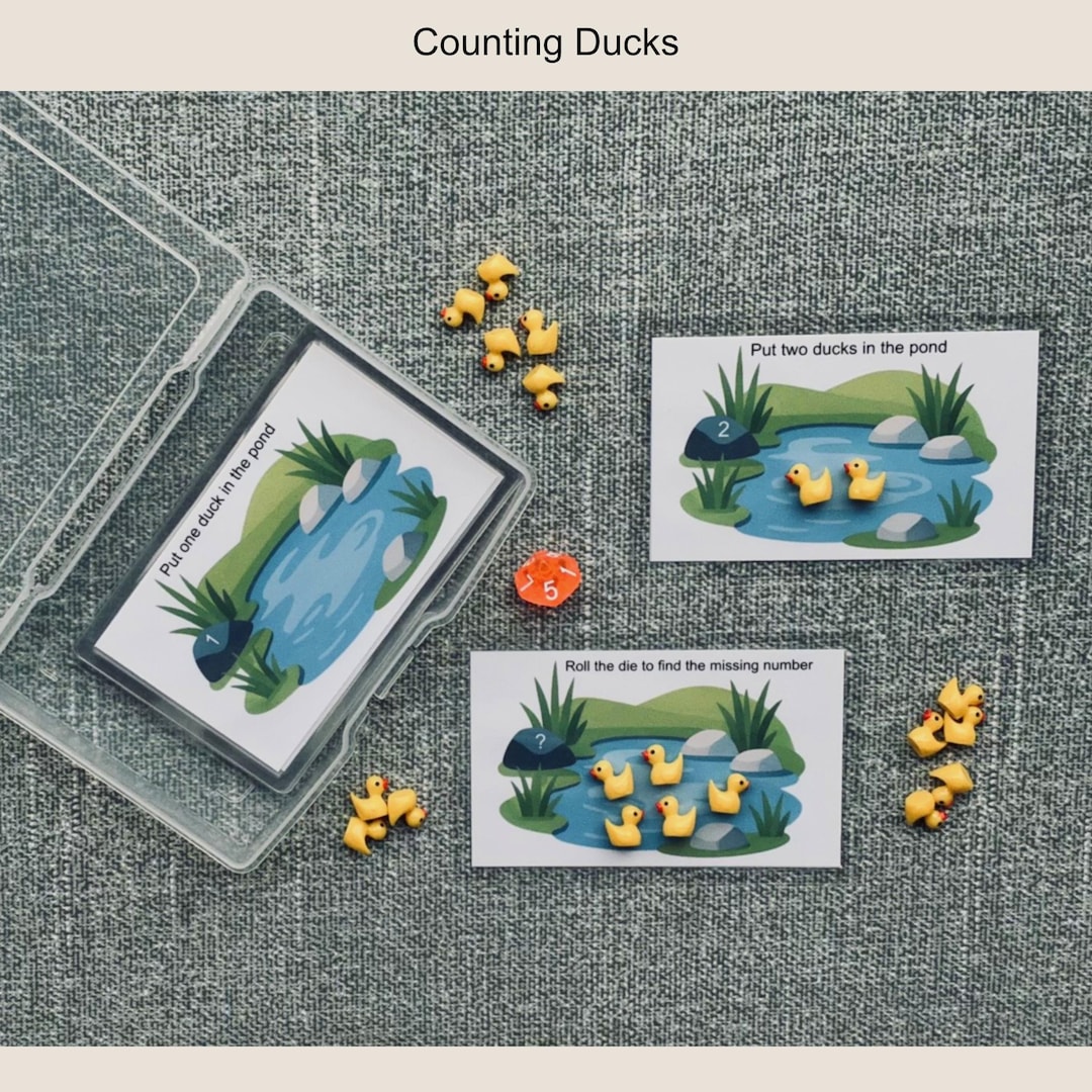 Counting Ducks - Numbers Learning Activity - Montessori Task Boxes for ...